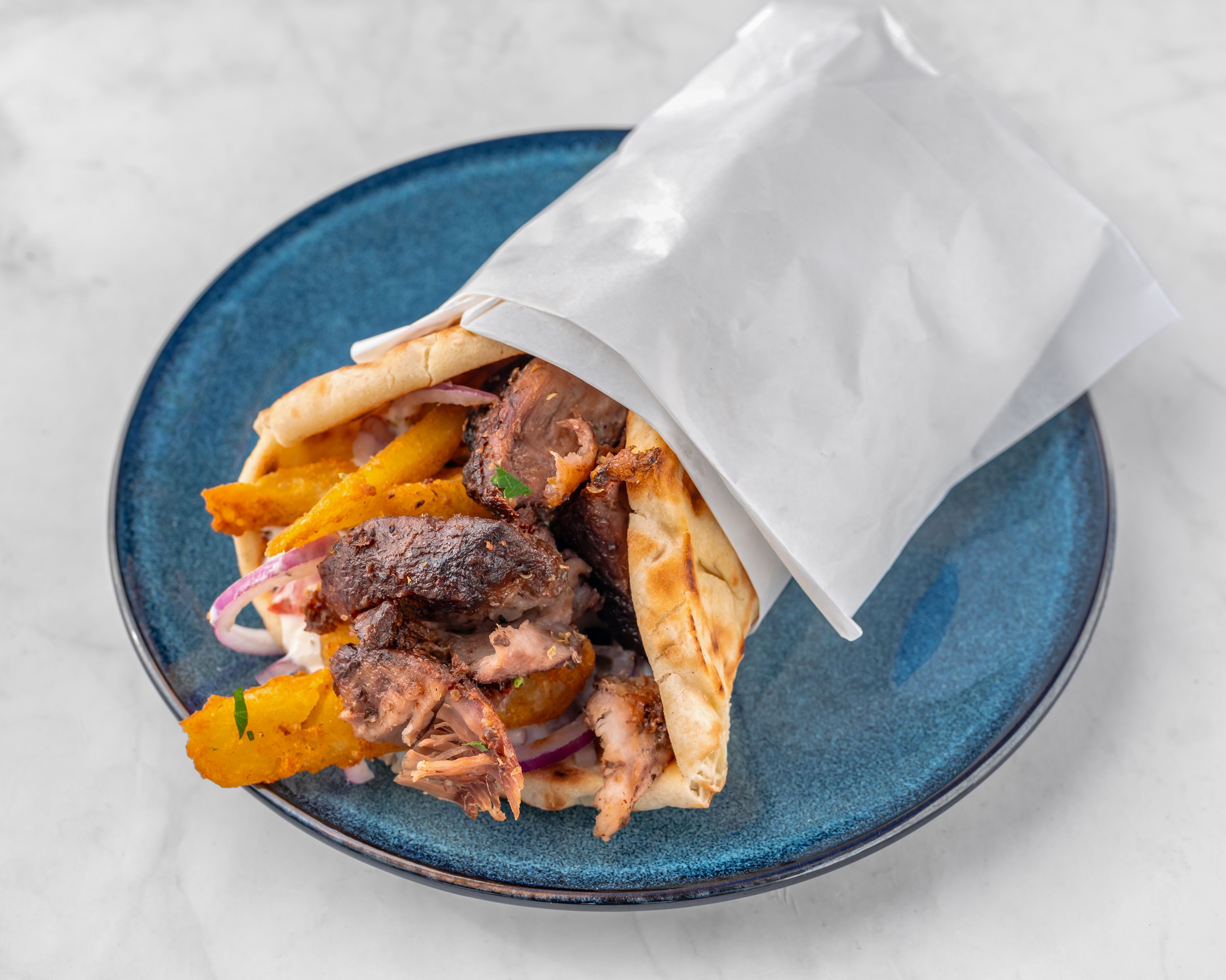 Wrap - Pork Souvlaki | Oreo Greek Eatery